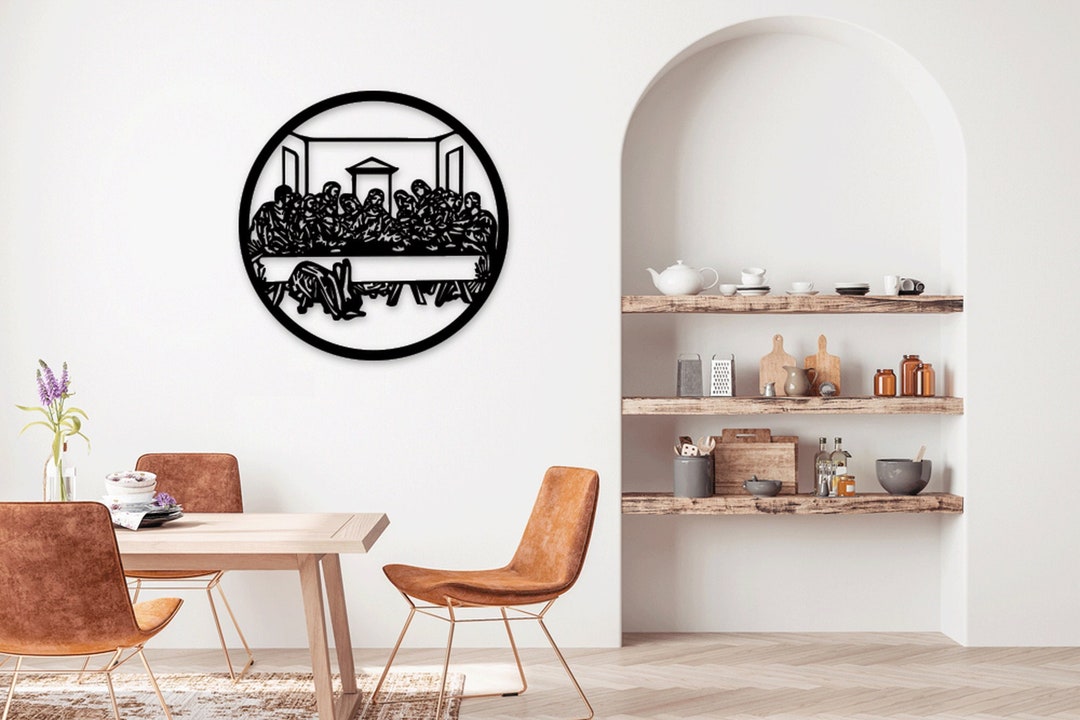 Last Supper Jesus Christian Laser Cut Dxf Svg Glowforge Files Wall ...