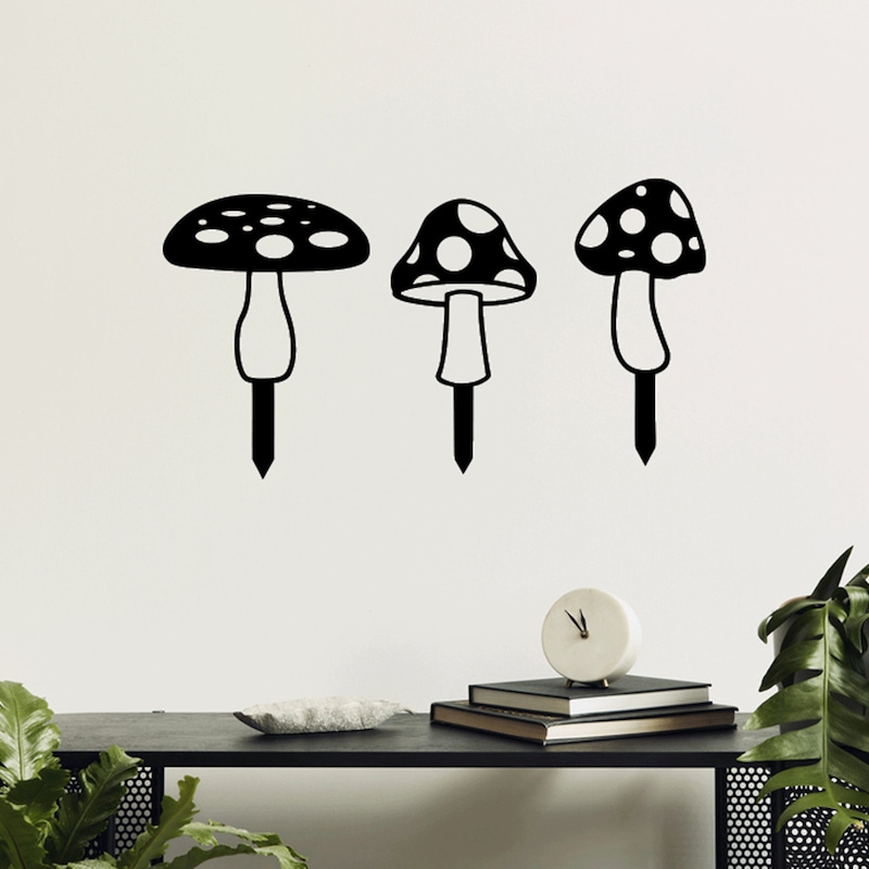 Mushroom Wall Decals - Etsy