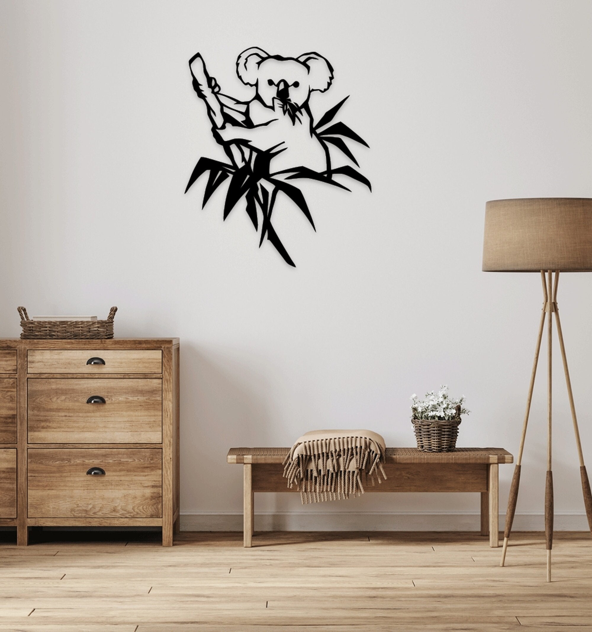 Koala Laser Cut Dxf Svg Glowforge Files Wall Art Sticker Vinly Decal ...