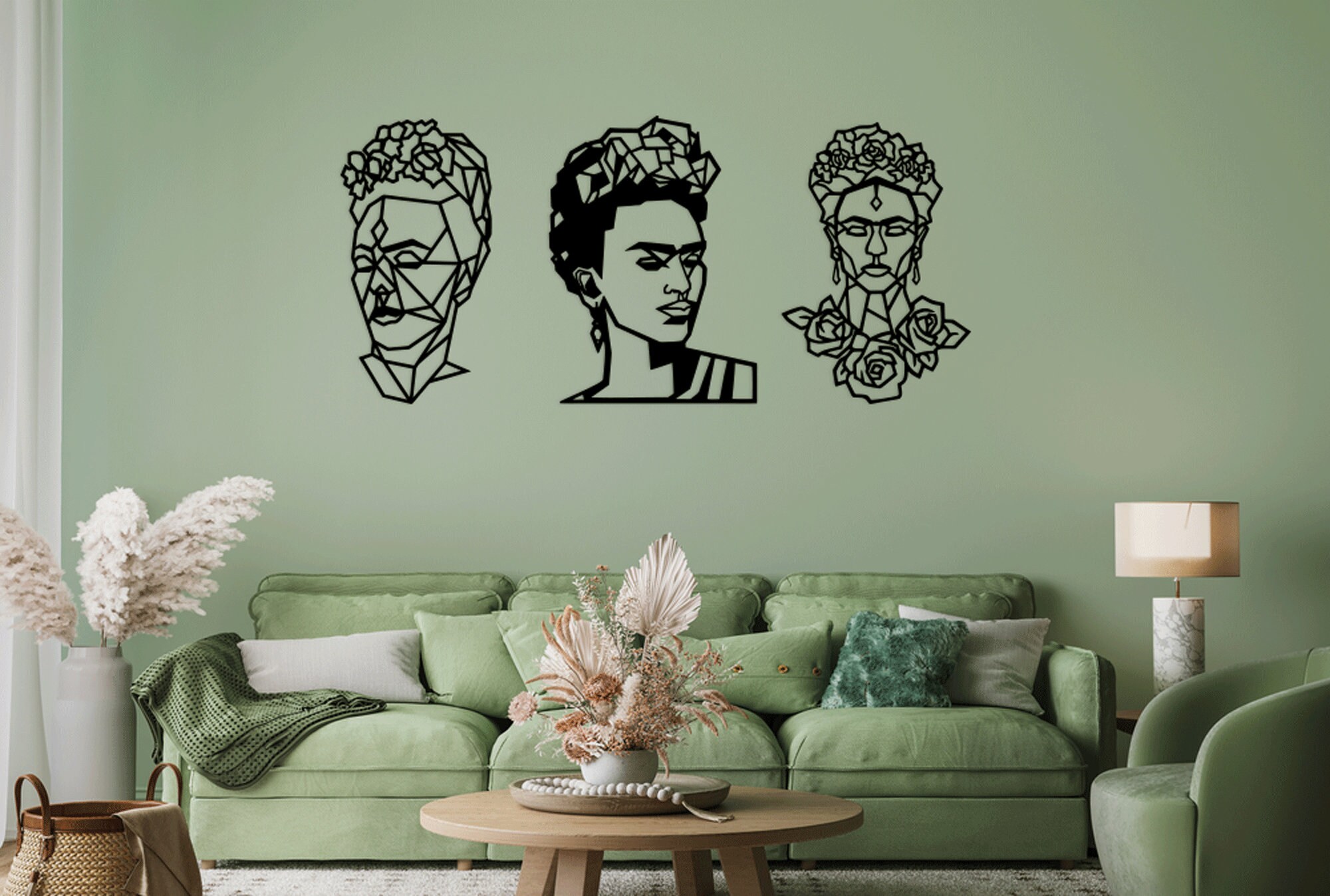 Frida Kahlo Laser Cut Dxf Svg Glowforge Files Wall Art Sticker Decal ...