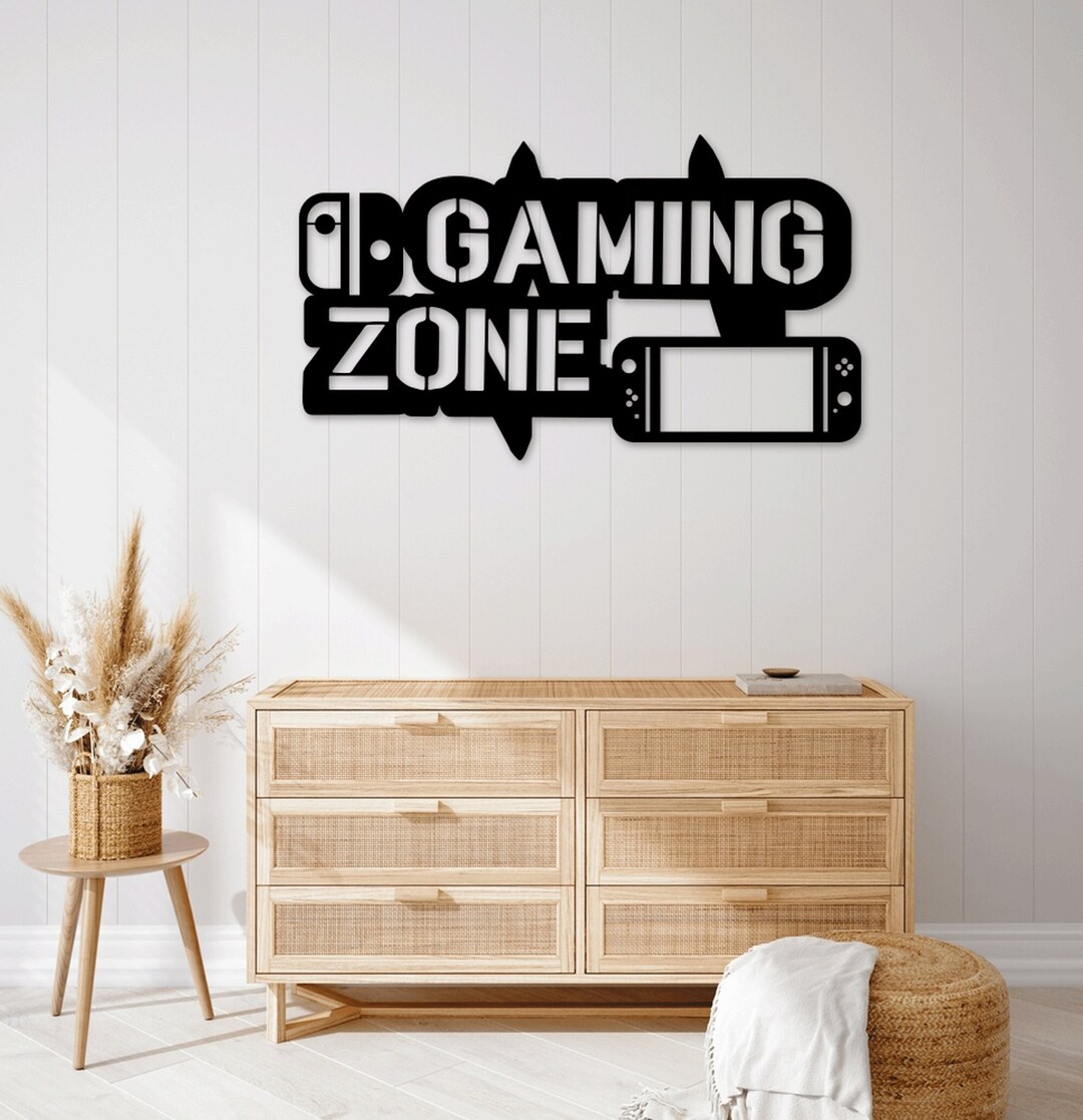Game Gamer Gaming Zone Joystick Laser Cut Dxf Svg Glowforge Files Wall ...
