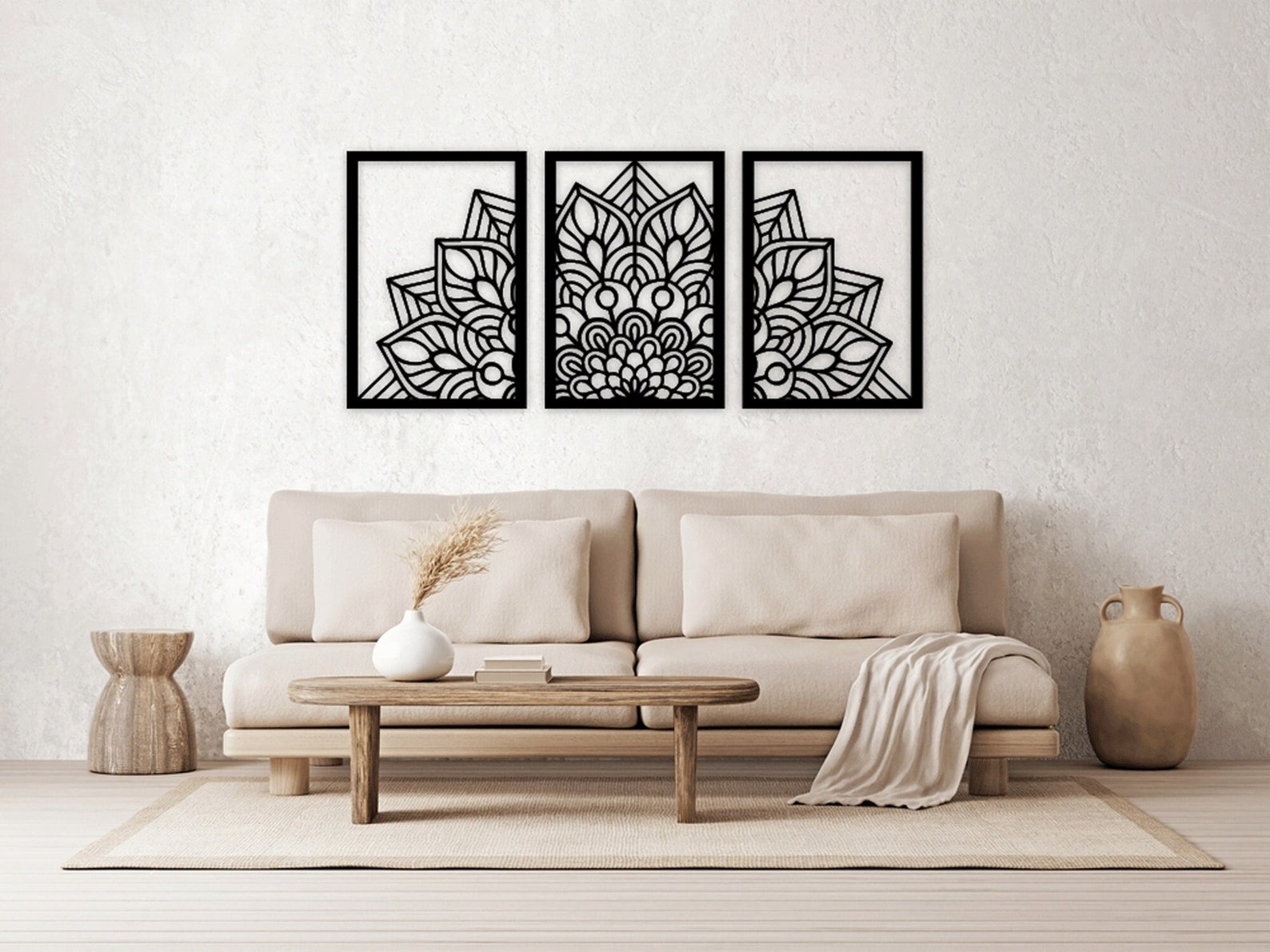 Mandala Lotus Laser Cut Dxf Svg Glowforge Files Wall Sticker Vinly ...