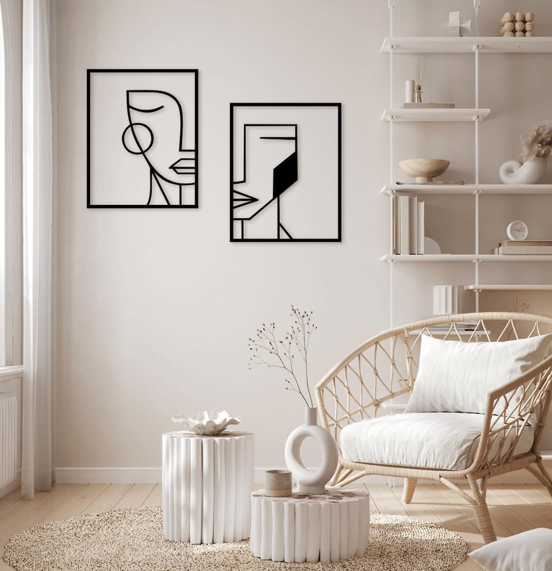 Geometric Face Laser Cut Dxf Svg Glowforge Files Wall Art Sticker Vinly ...