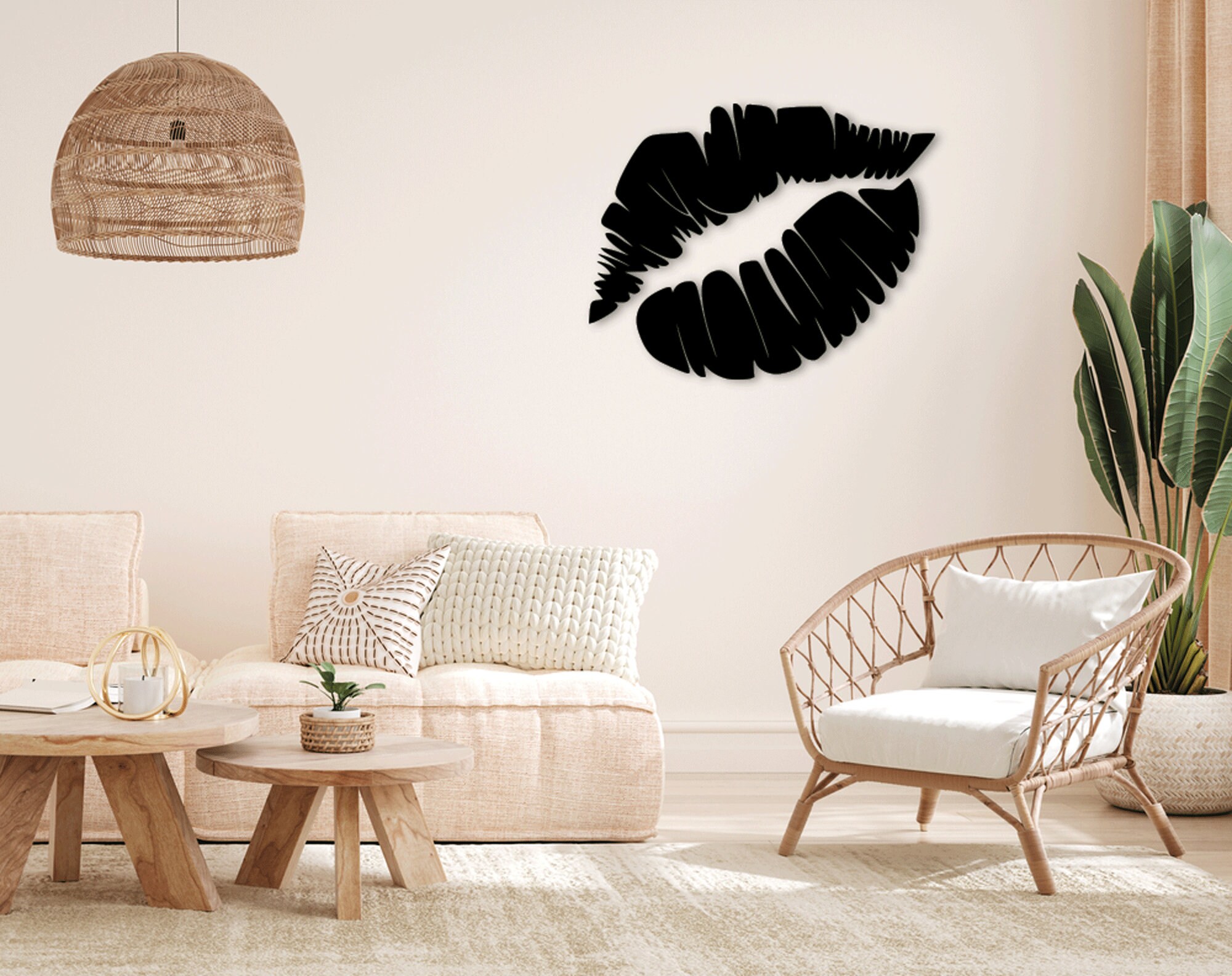 Lip Laser Cut Dxf Svg Glowforge Files Wall Art Sticker Vinly Decal ...