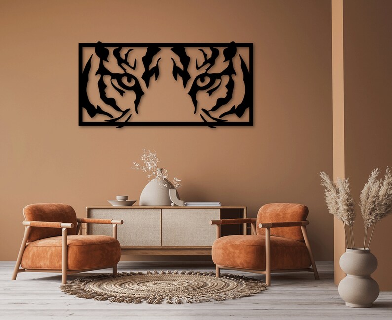 Tiger Laser Cut Dxf Svg Glowforge Files Wall Art Sticker Vinly Decal ...