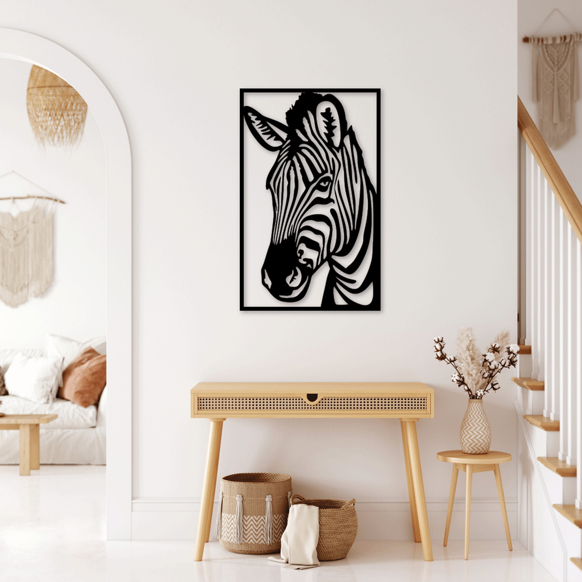 Zebra Laser Cut Dxf Svg Glowforge Files Wall Art Sticker Vinly Decal ...