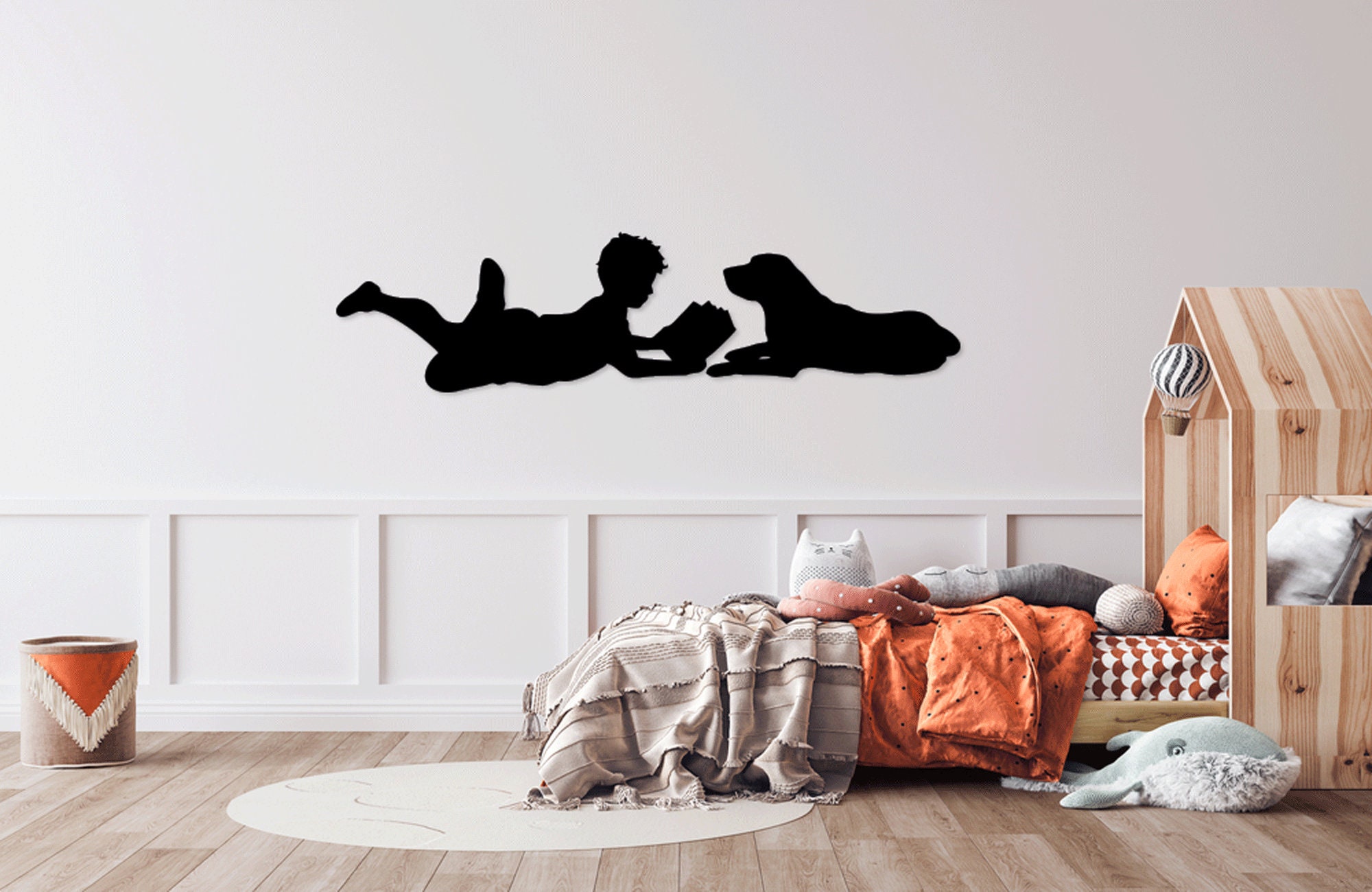 Dog Boy Book Laser Cut Dxf Svg Glowforge Files Wall Art Sticker Vinly ...