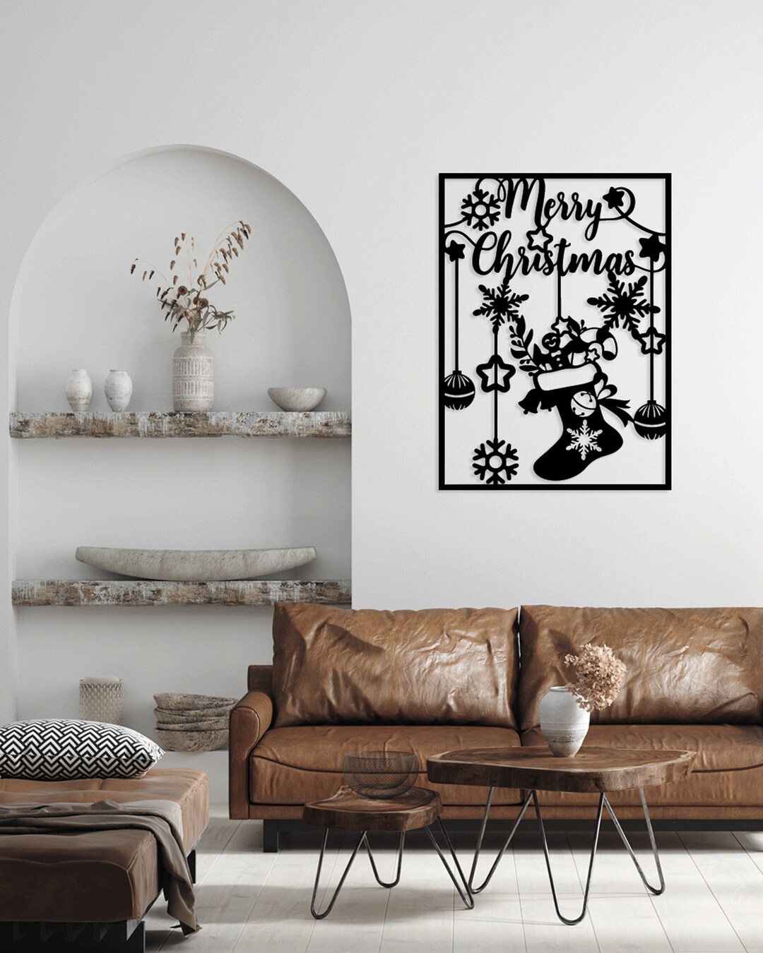 Merry Christmas Noel Laser Cut Dxf Svg Glowforge Files Wall Sticker ...