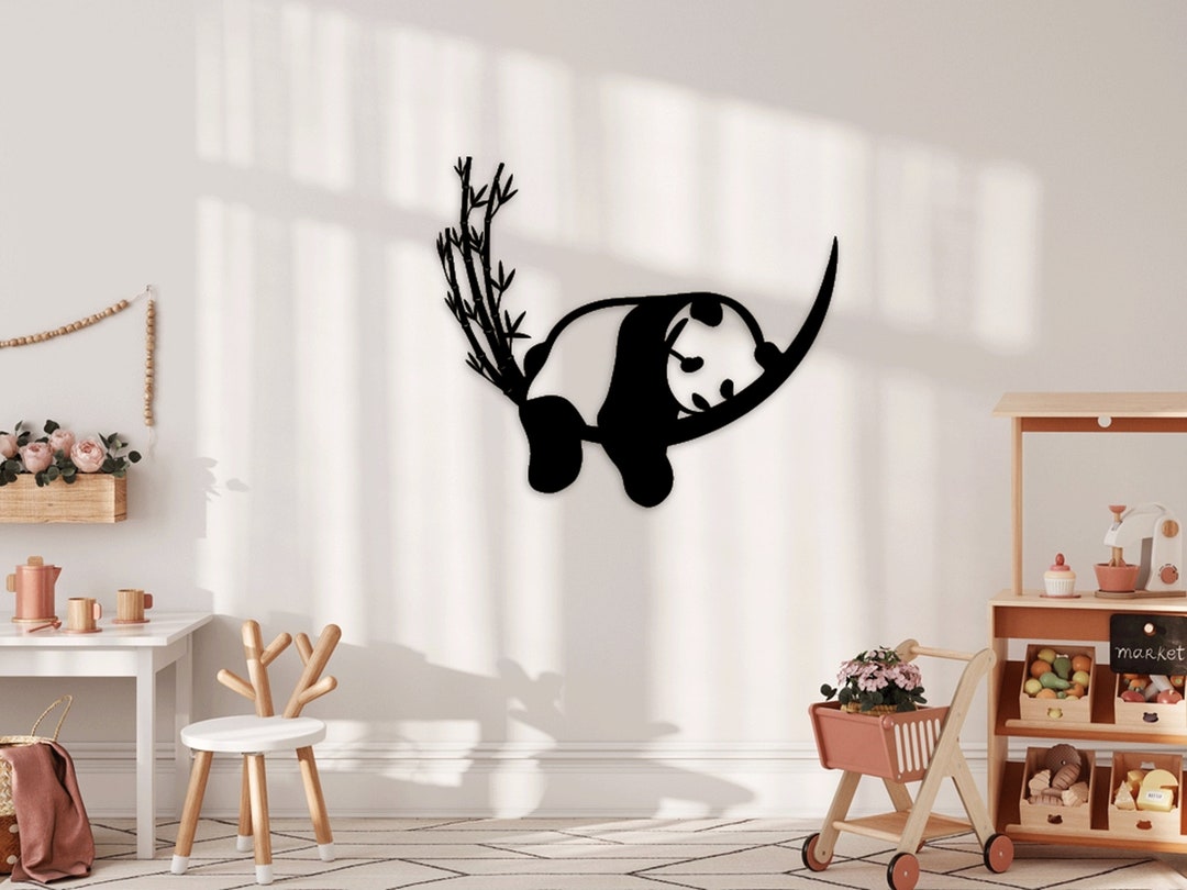 Giant Panda Bear Laser Cut Dxf Svg Glowforge Files Wall Art Sticker ...
