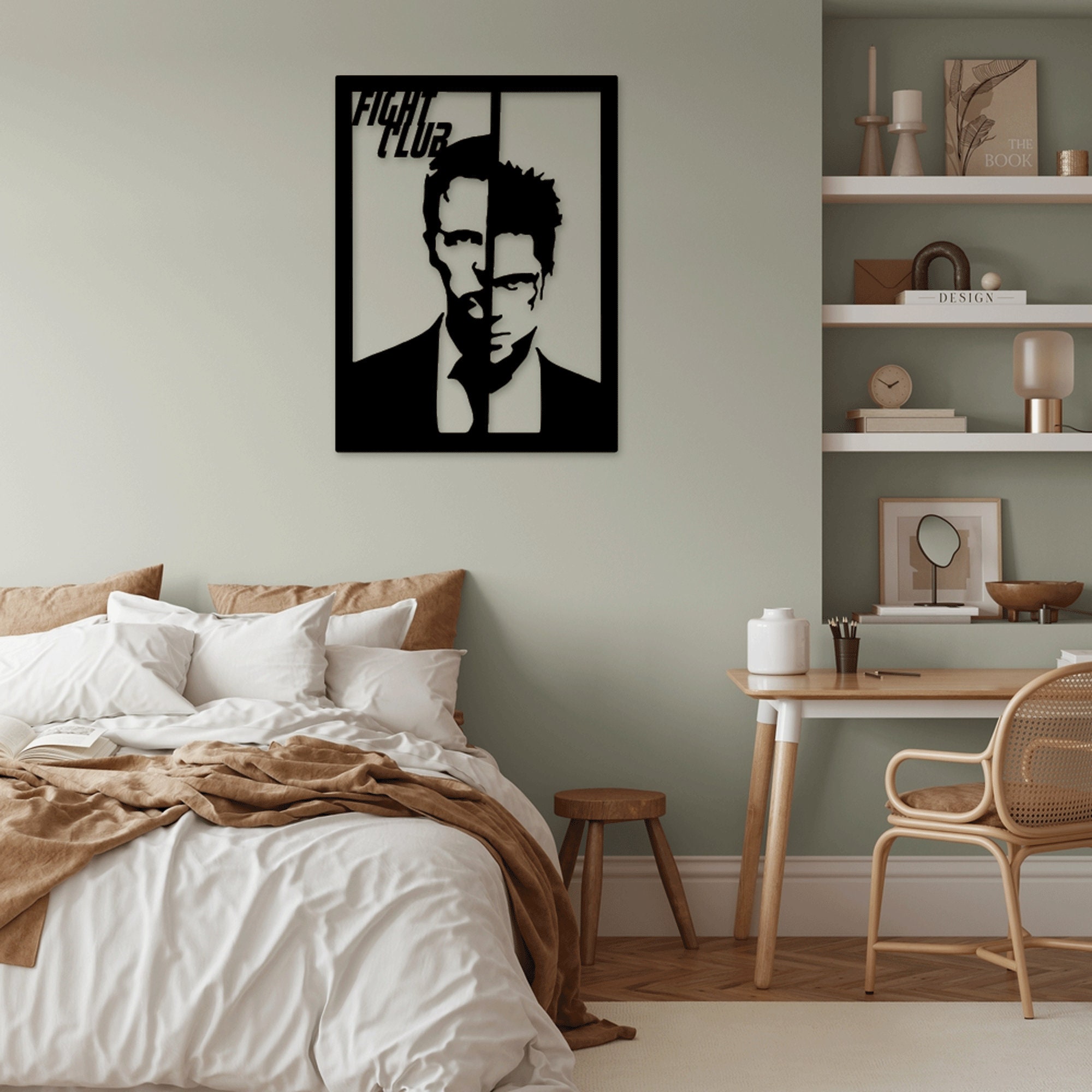 Fight Club Tyler Durden Laser Cut Dxf Svg Pdf Glowforge Files Wall Art ...