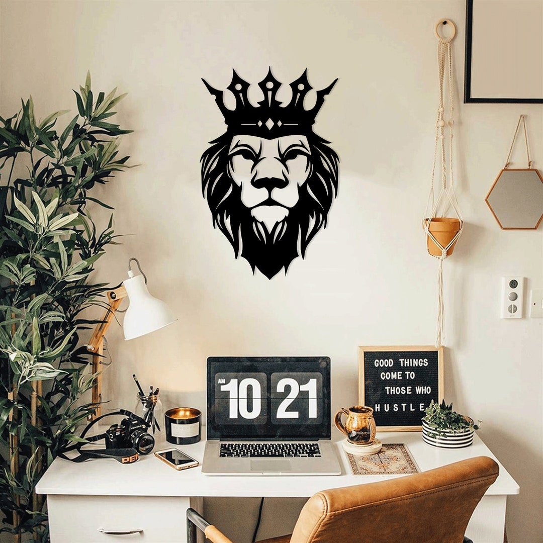 Lion King Laser Cut Dxf Svg Glowforge Files Wall Sticker Vinly Decal ...