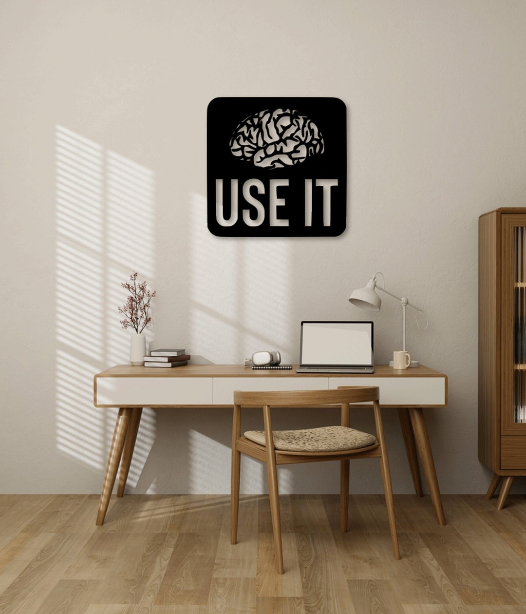 Brain Laser Cut Dxf Svg Glowforge Files Wall Art Sticker Vinly Decal ...