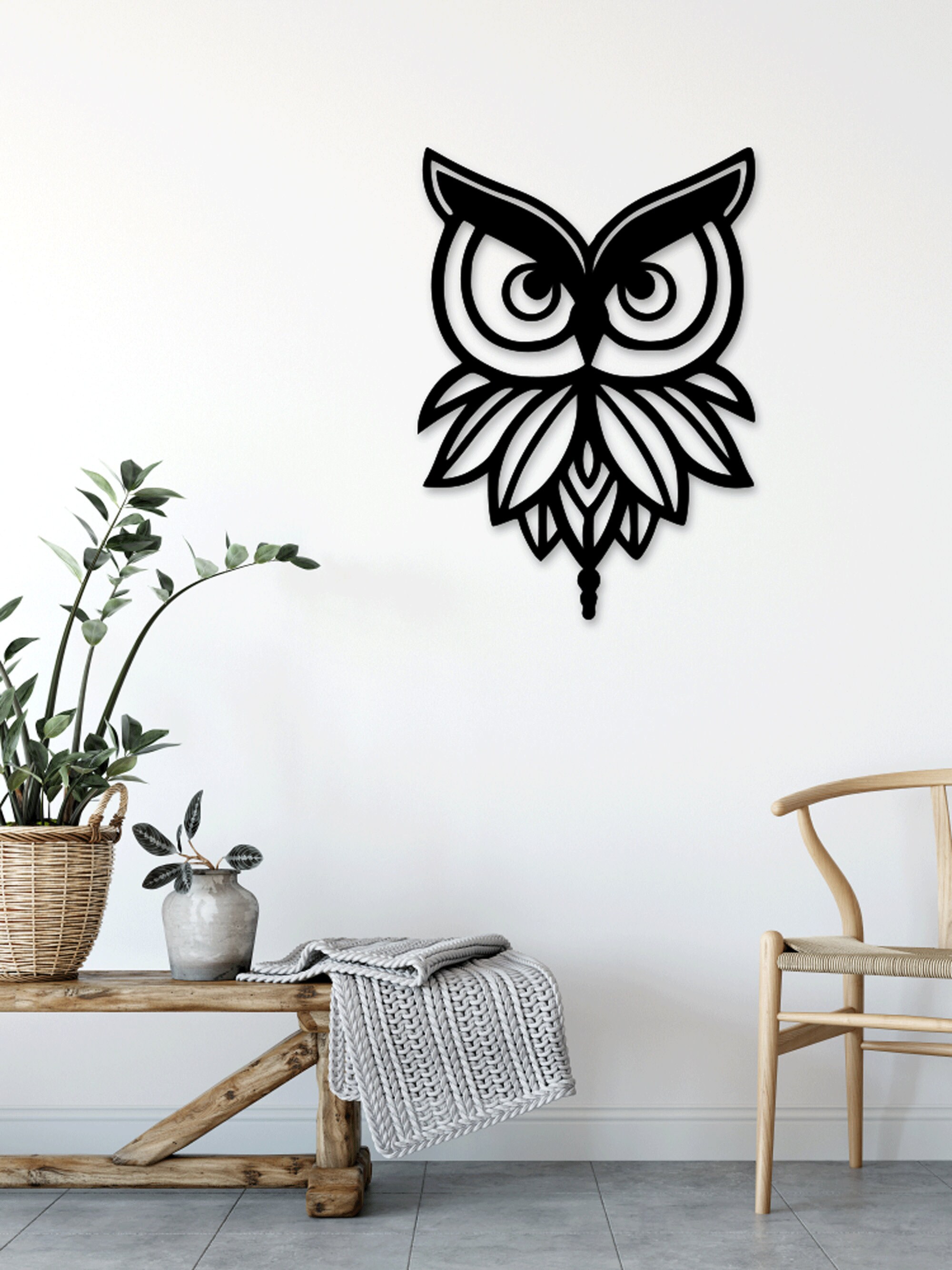 Night Owl Laser Cut Dxf Svg Glowforge Files Wall Sticker Vinly Decal ...