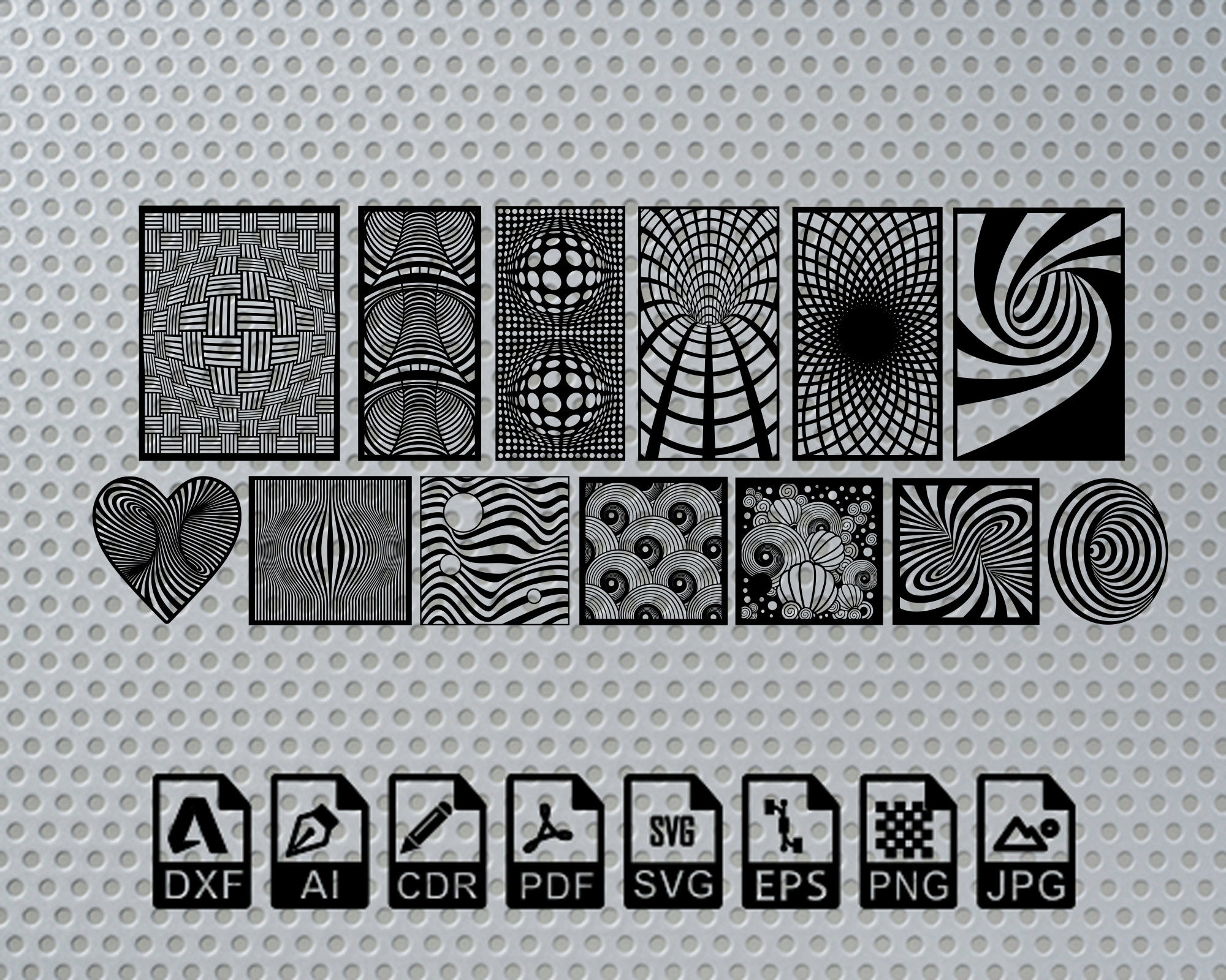 3d Laser Cut Dxf Svg Eps Glowforge Files Wall Art Sticker Vinly Decal ...