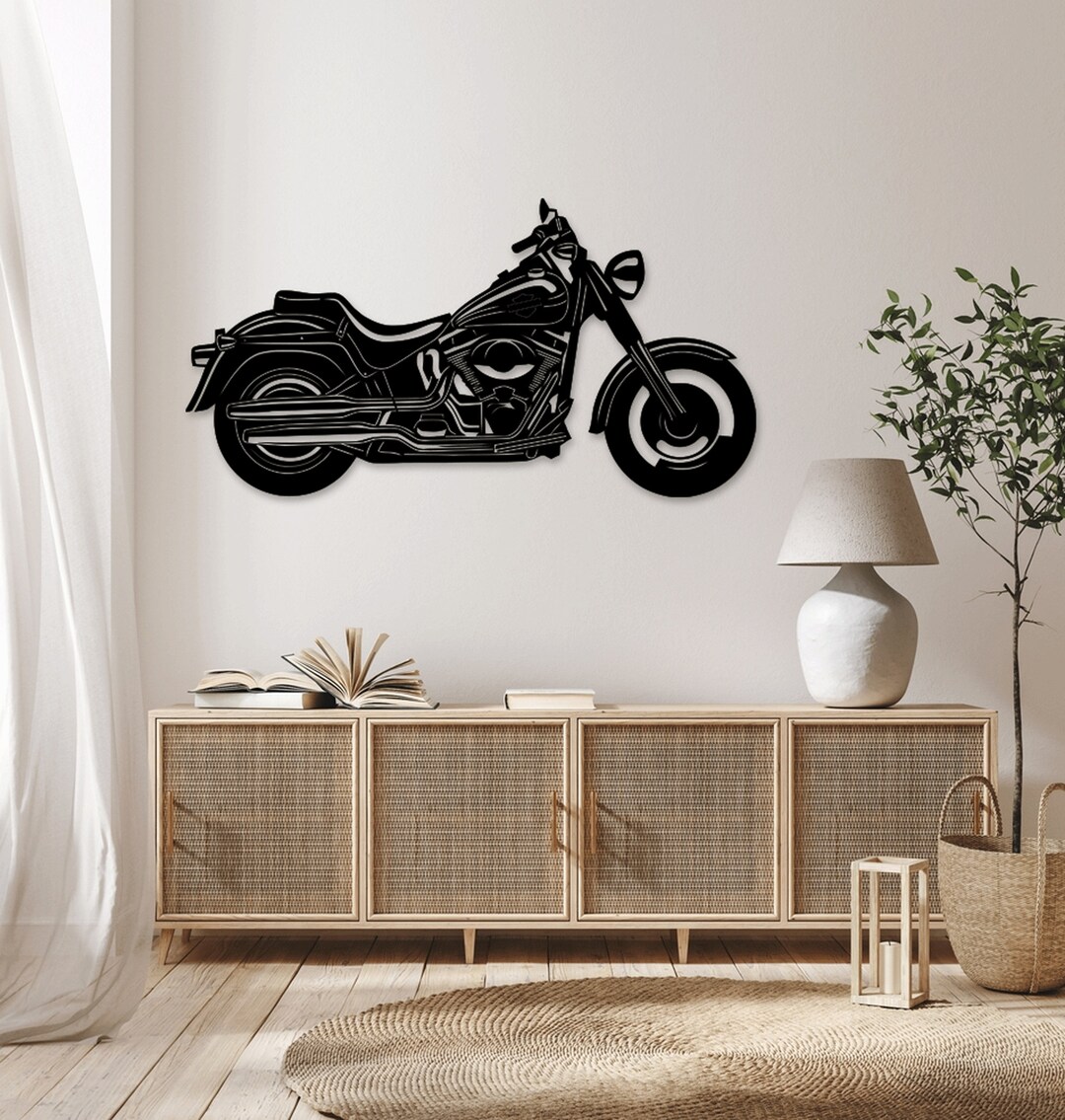 Chopper Cruiser Motorcycle Laser Cut Dxf Svg Glowforge Files Wall ...