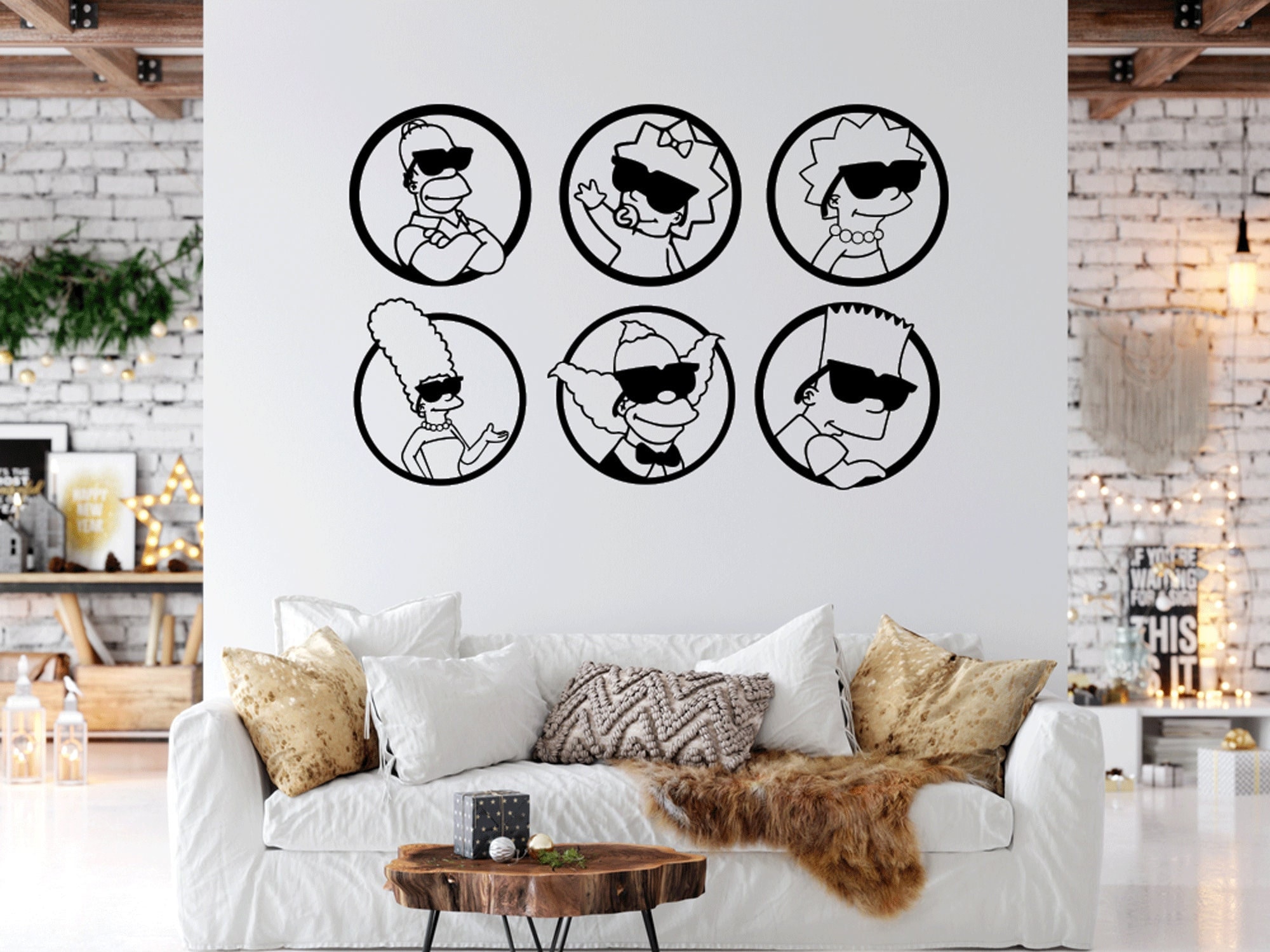 Simpsons Homer Bart Marge Lisa Laser Cut Dxf Svg Glowforge Files Wall ...