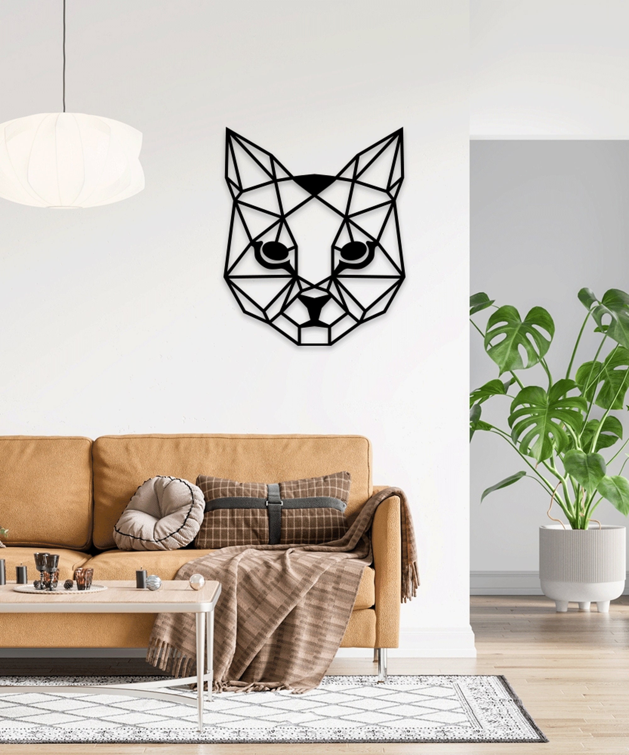 Cat Face Laser Cut Dxf Svg Glowforge Files Wall Sticker Vinly Decal ...