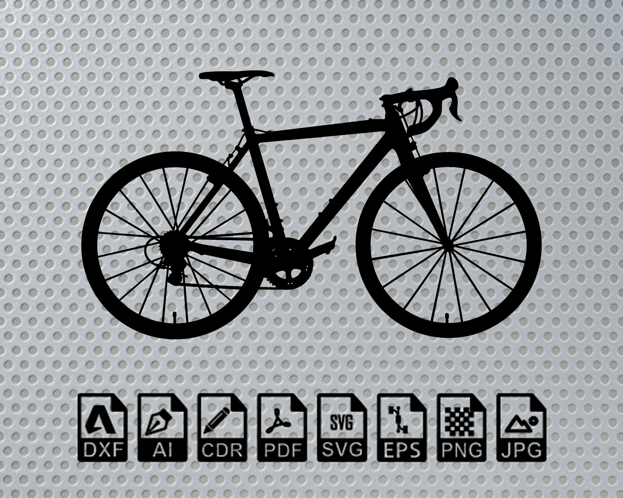 Bicycle Bike Laser Cut Dxf Svg Glowforge Files Wall Art Sticker Vinly ...