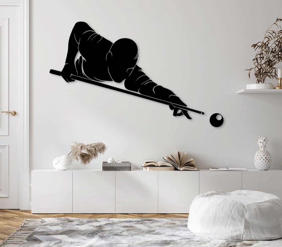 Billiards Pool Laser Cut Dxf Svg Eps Cdr Glowforge File Wall Art ...