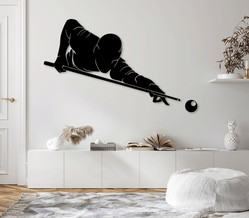 Buy Billiards Pool Laser Cut Dxf Svg Eps Cdr Glowforge File Wall Art ...