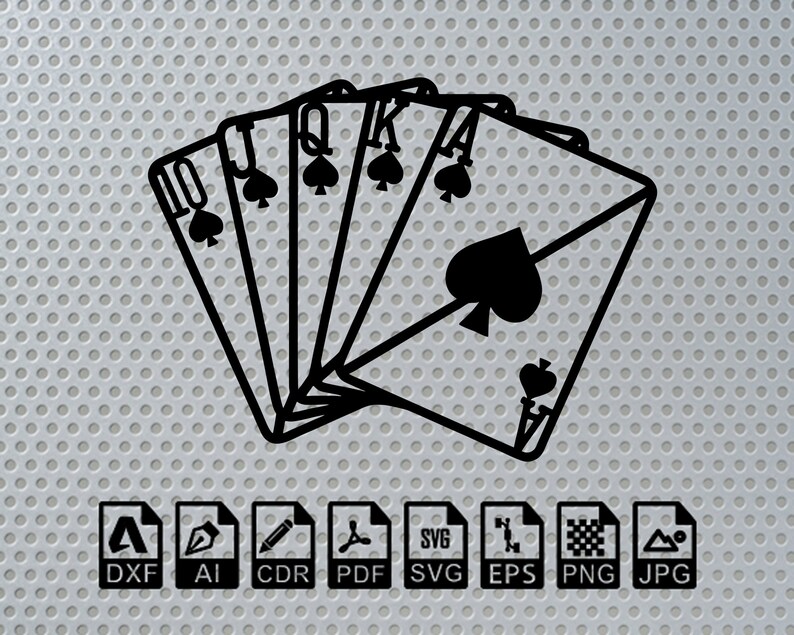 Game Card Deck Laser Cut Dxf Svg Cdr Glowforge Files Wall Art Sticker ...