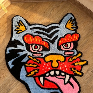 Tiger Head Rug Tufting - Etsy
