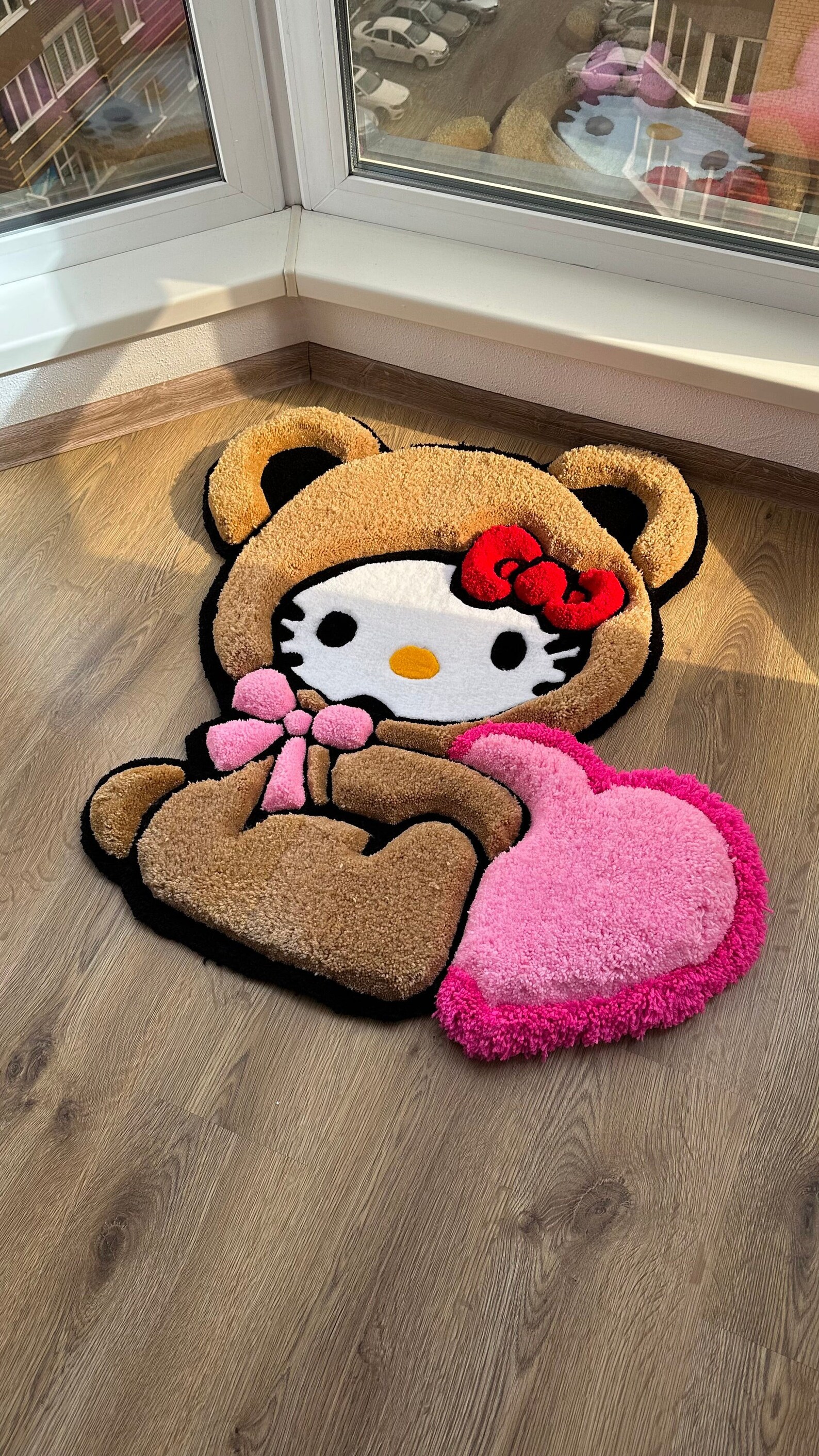 Custom 3D Puffy Hello Kitty Bear Tufting Rug Handmade - Etsy