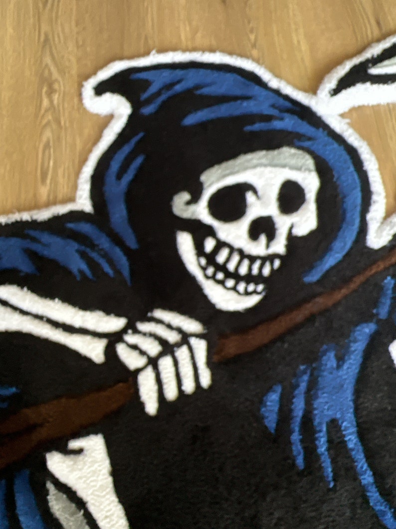 Ready to Ship Spooky Skeleton Tufting Rug - Etsy