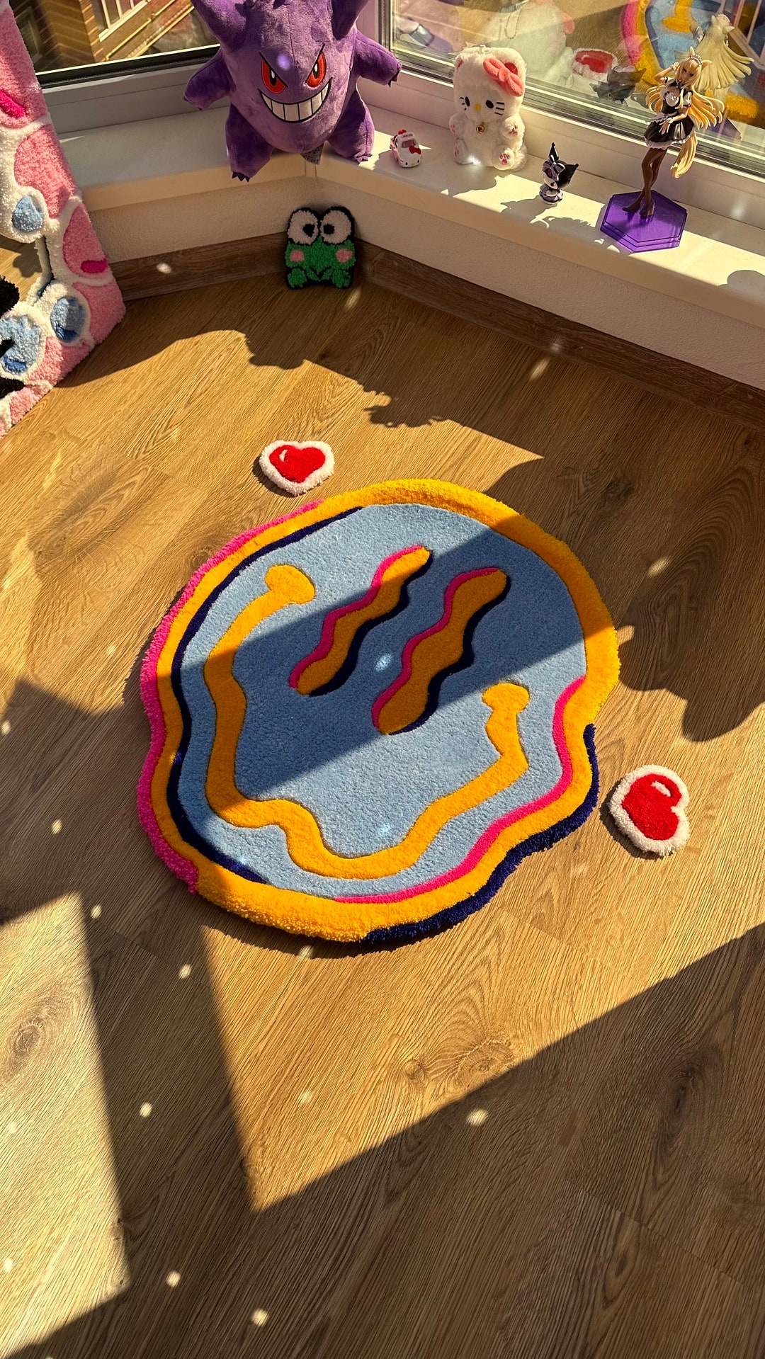 Abstract Tufting Smile Face Rug - Etsy