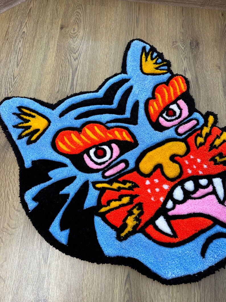 Tiger Head Rug Tufting - Etsy