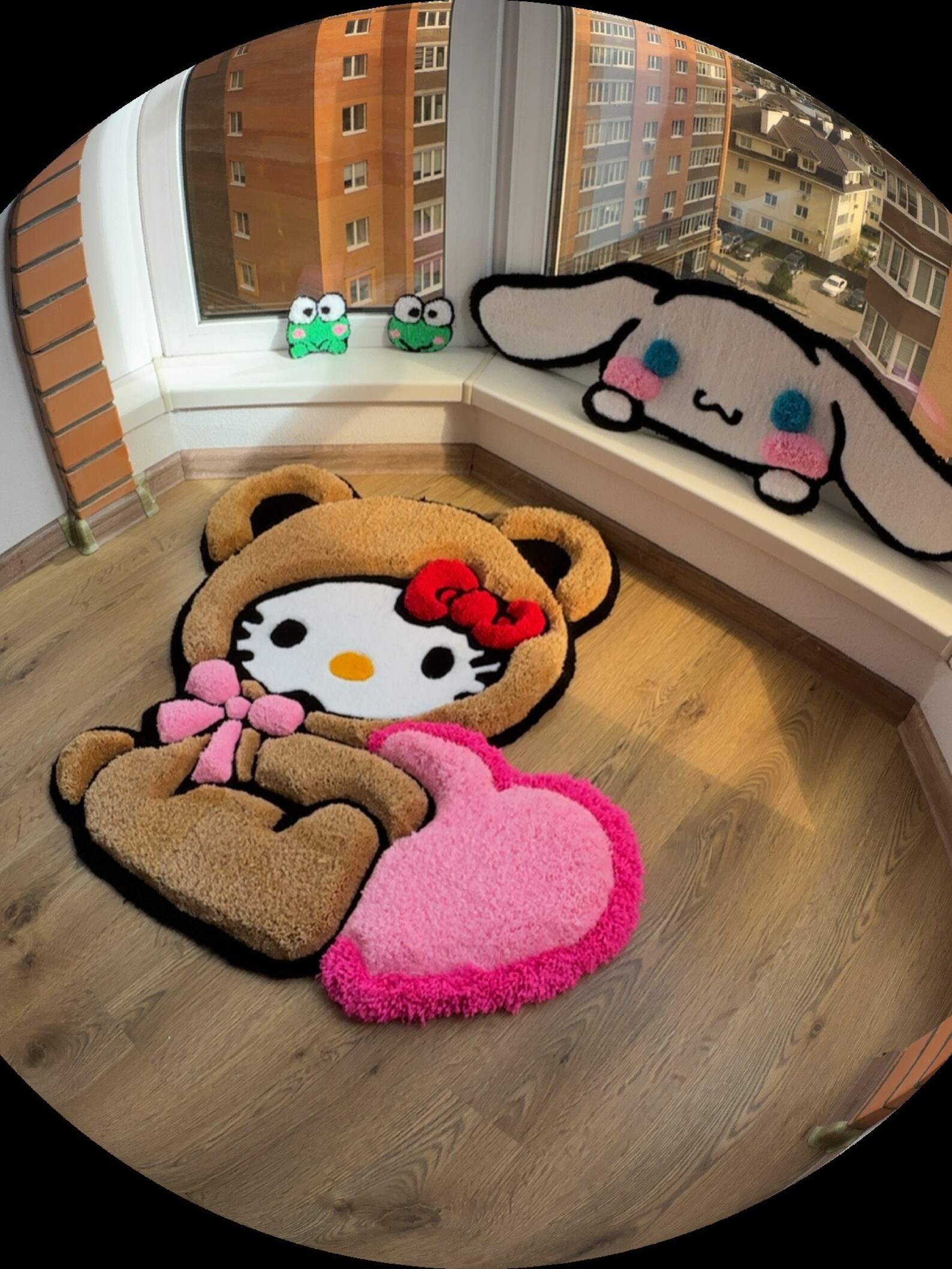 Custom 3D Puffy Hello Kitty Bear Tufting Rug Handmade - Etsy
