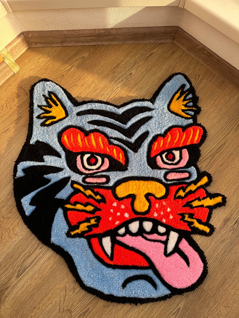 Tiger Head Rug Tufting - Etsy