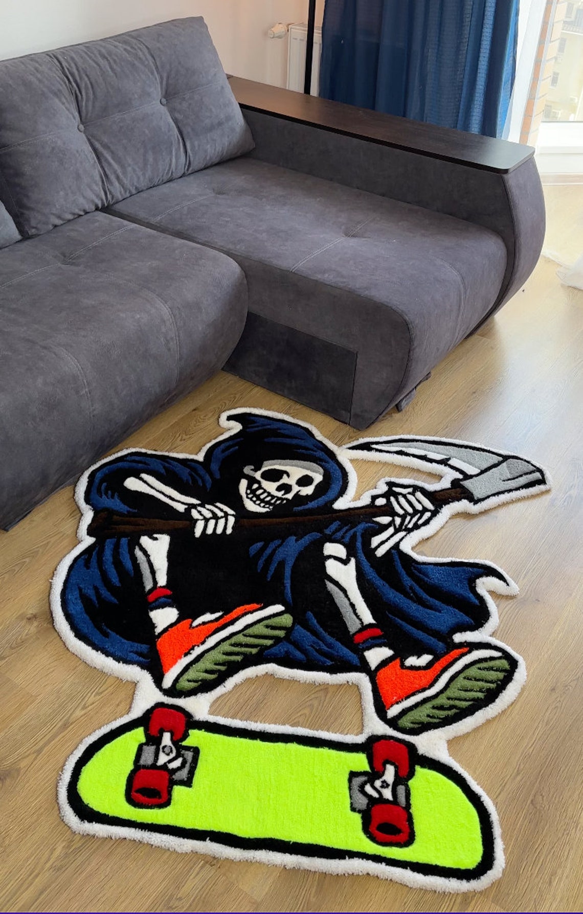 Ready to Ship Spooky Skeleton Tufting Rug - Etsy