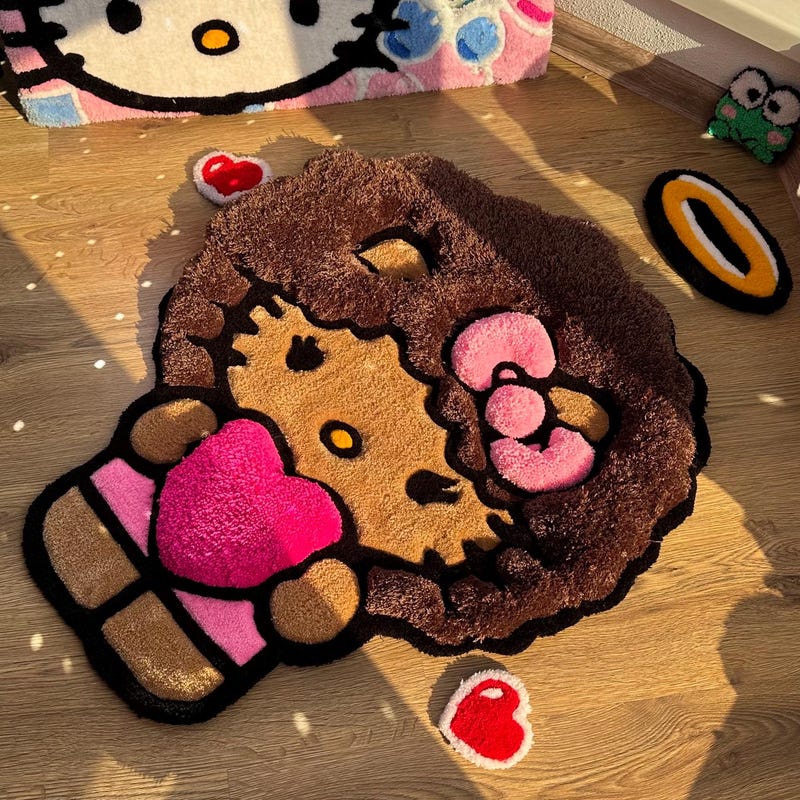 Hello Kittys Rug - Etsy