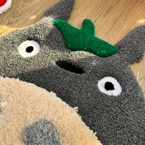 Totoro Puffy 3D Tufted Rug – Handmade Soft Rug From My Neighbor Totoro ...