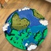 Planet Earth Handmade Tufting Rug - Etsy