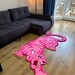 Big Tufting Pink Tiger Rug - Etsy