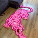 Big Tufting Pink Tiger Rug - Etsy