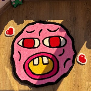 Handmade Rug | Cherry Bomb | Custom Tufted Rug - Etsy