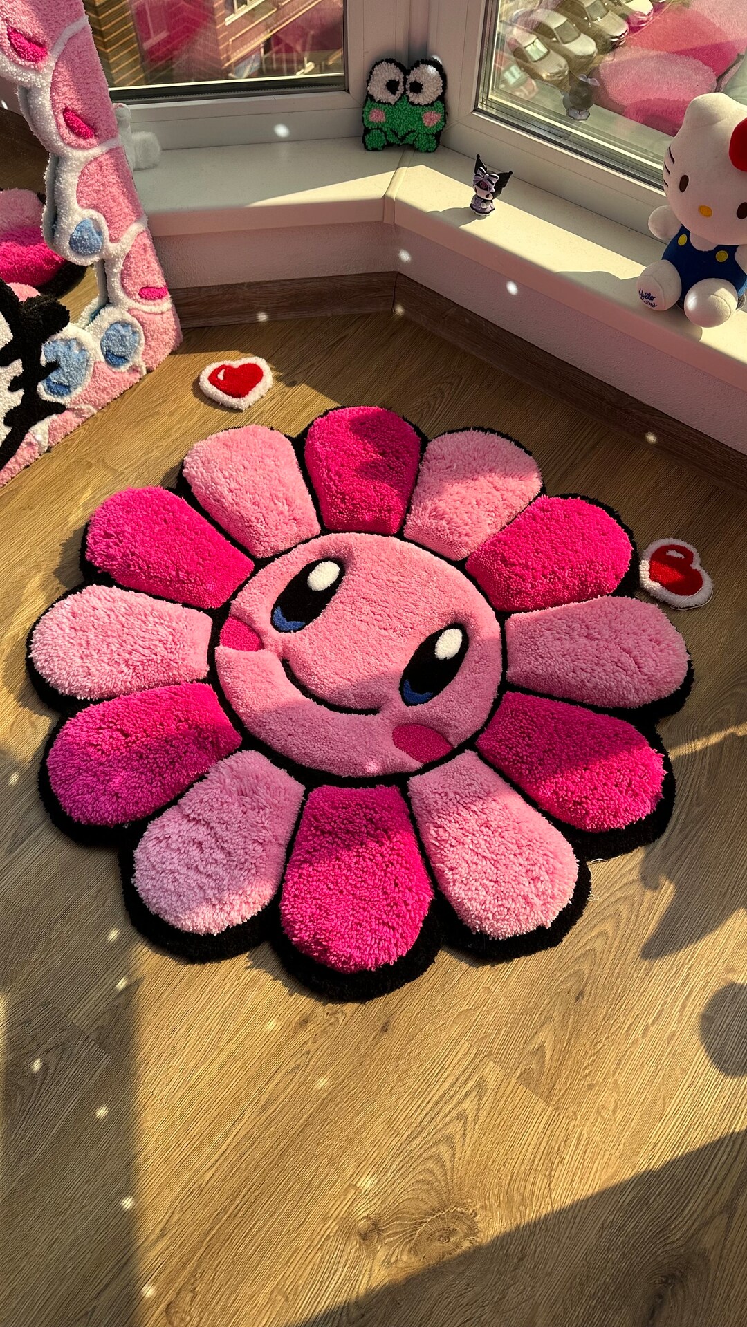 Custom 3D Puffy Flower Handmade Tufting Rug - Etsy
