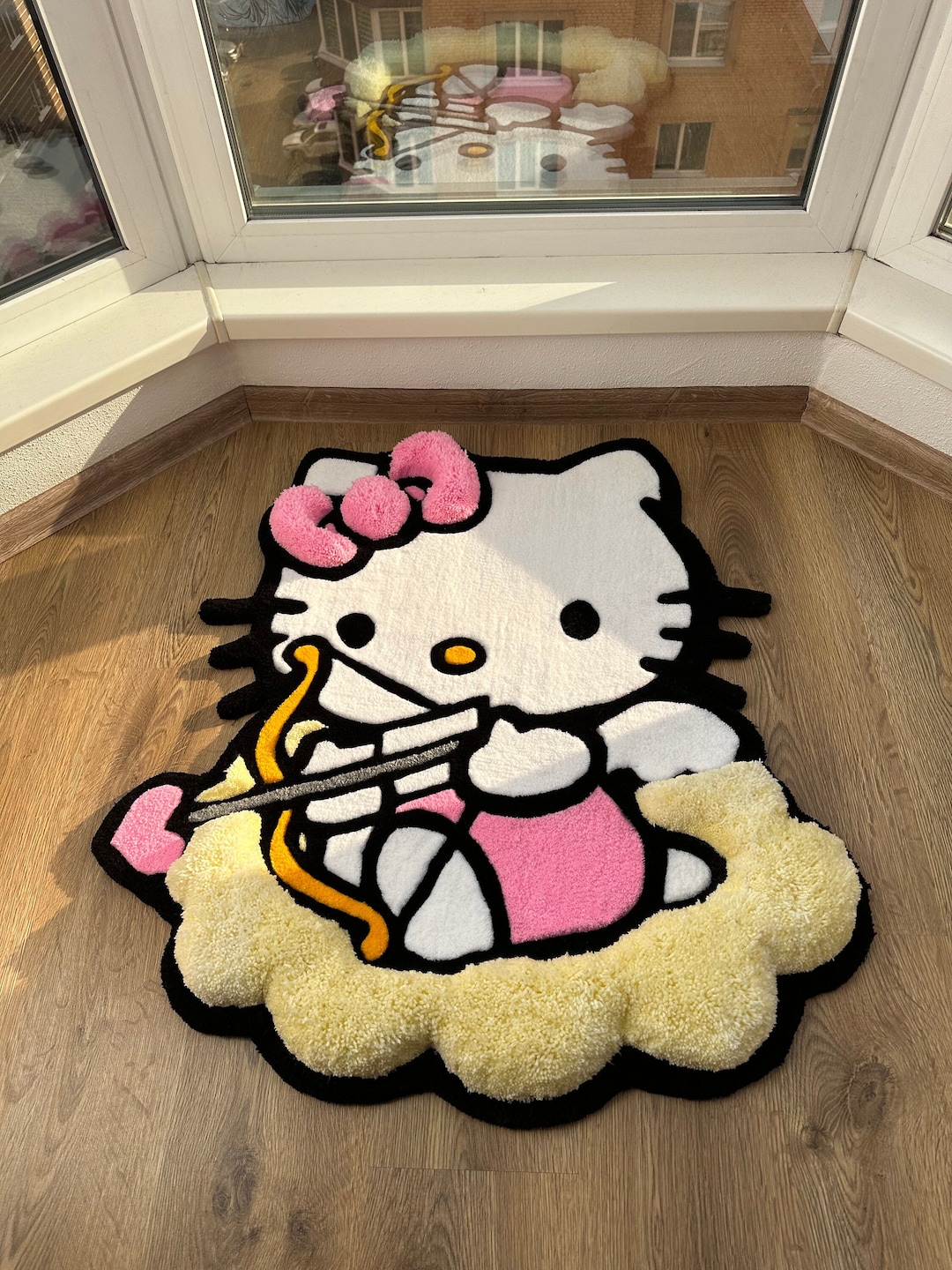 Cupid Puffy Rug – Custom Tufted Fluffy Carpet, Handmade Angel Rug With ...