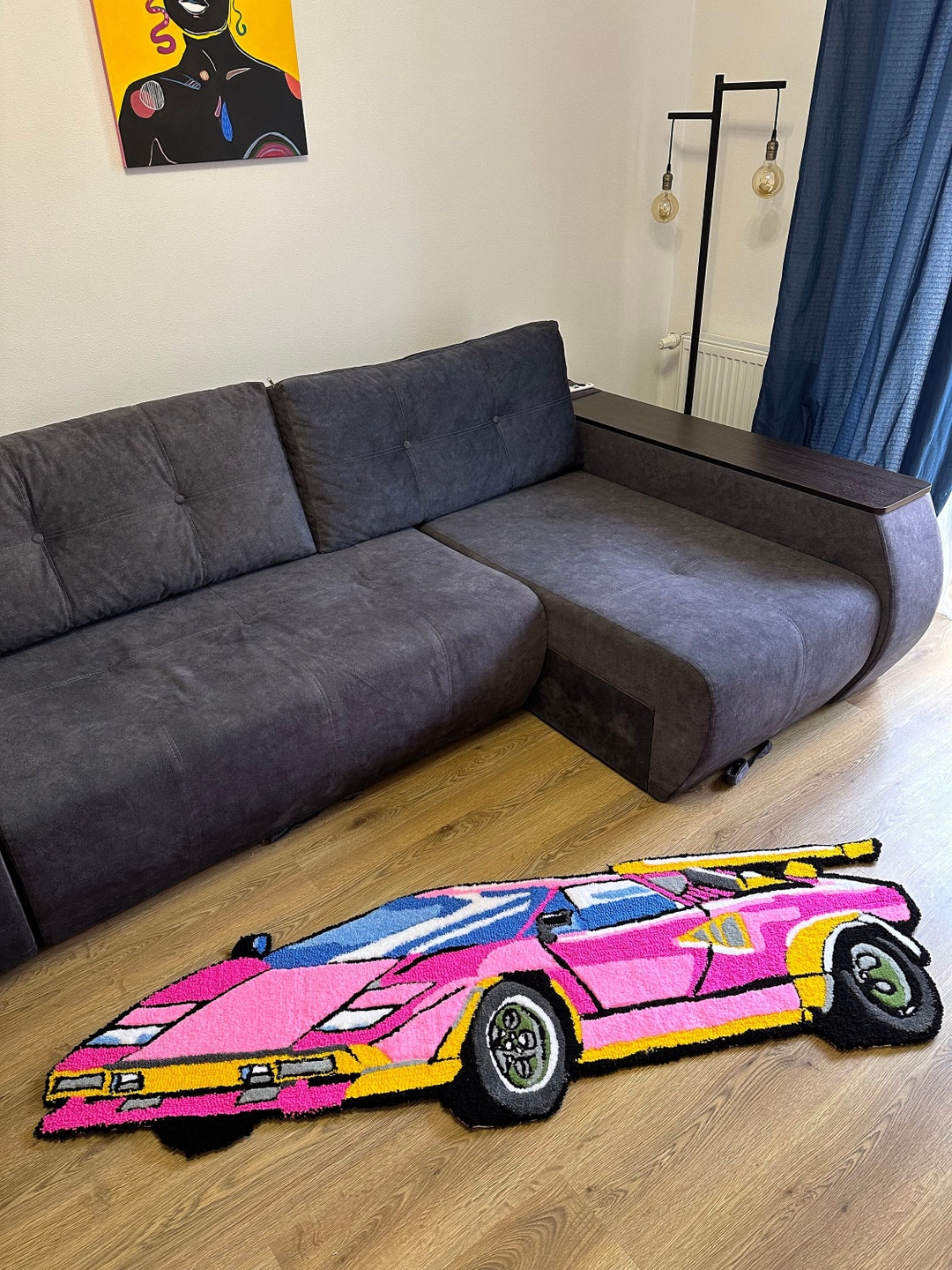 Ready to Ship Custom Vice-city Car Tufting Rug - Etsy
