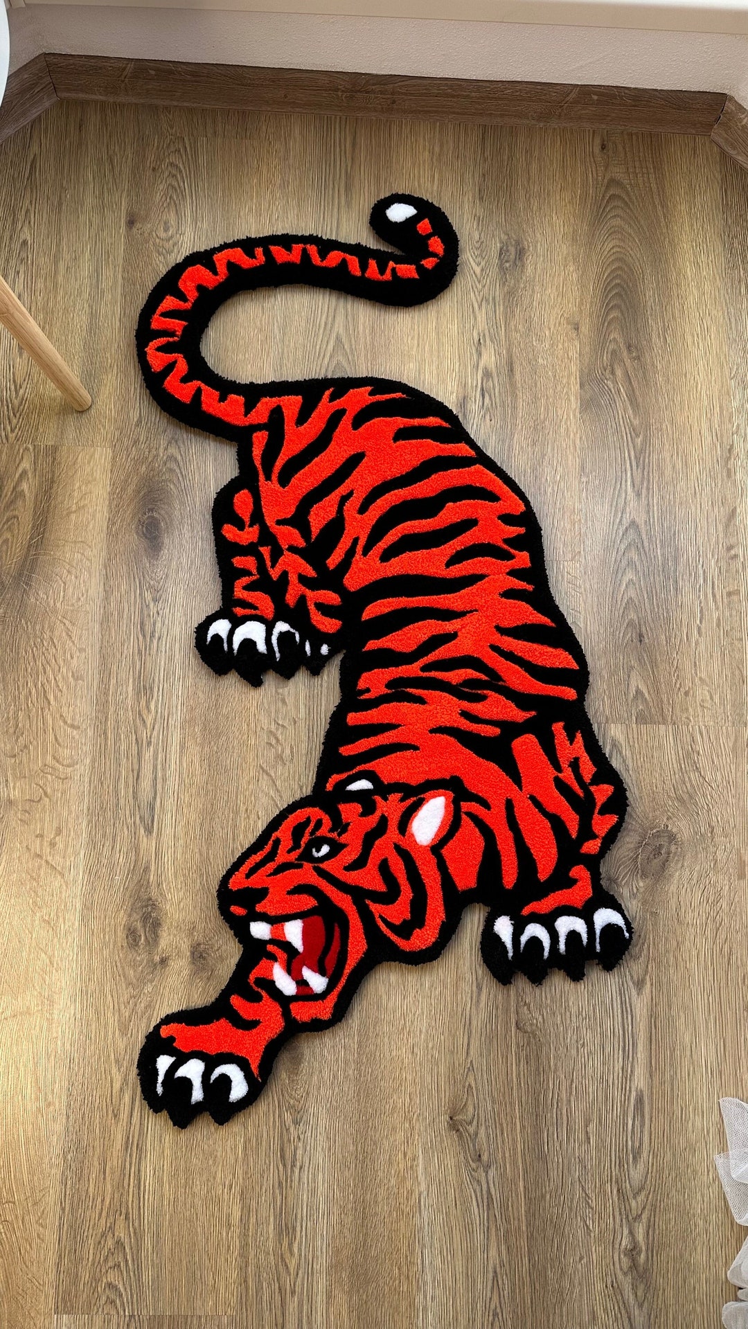 Buy Orange Tufting Tiger Rug Tufting Tiger Rug Tiger Rug Tiger Carpet ...