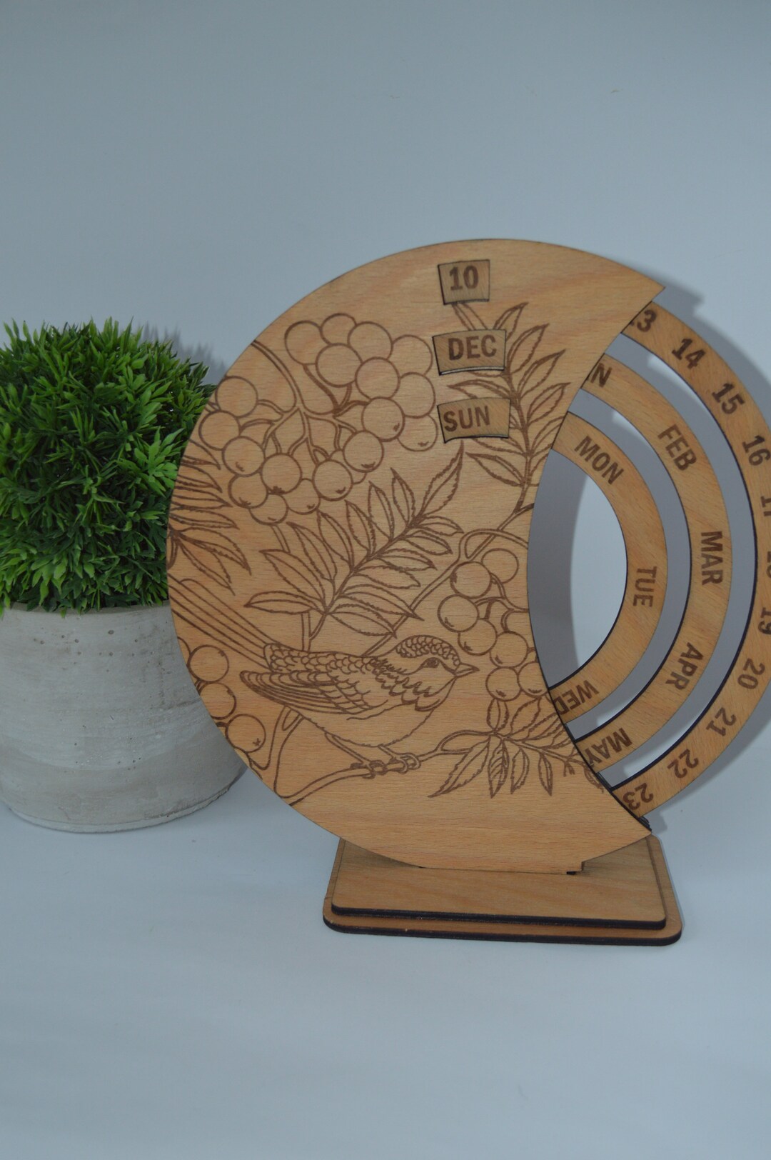 Natural Wood Calendar Perpetual Calendar Universal Calendar - Etsy