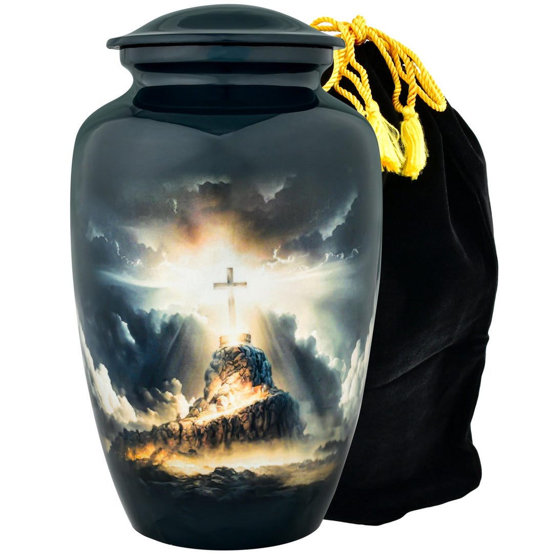 Holy Cross Heaven Cremation Urn for Human Ashes - Adult Male & Female ...
