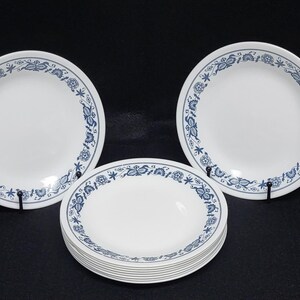 Corelle Vintage 70s Side Plates Old Town Blue Onion Discontinued Set of ...
