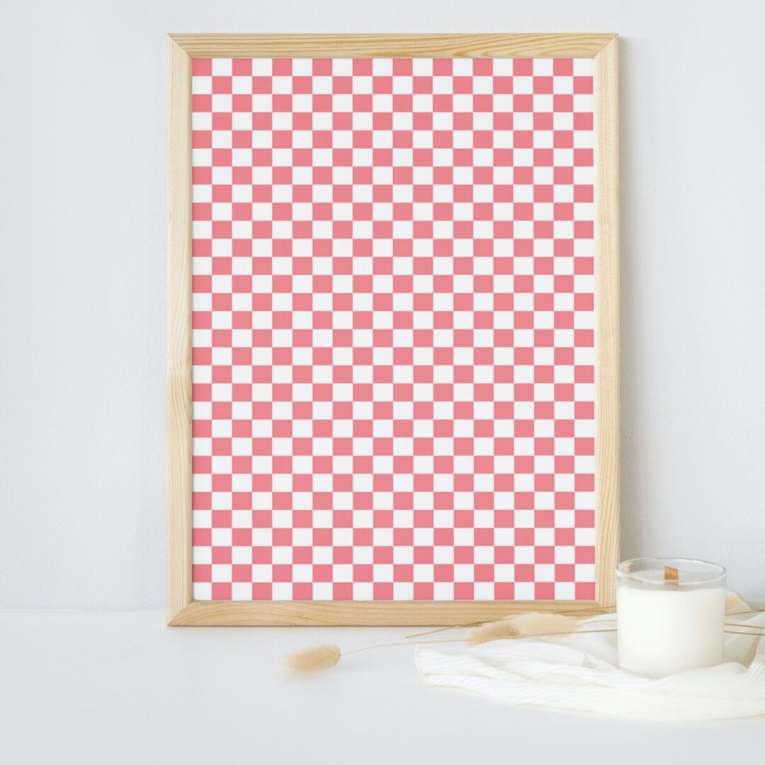 Pastel Pink Poster Aesthetic Room Decor, Baby Pink Girly Print, Pink ...