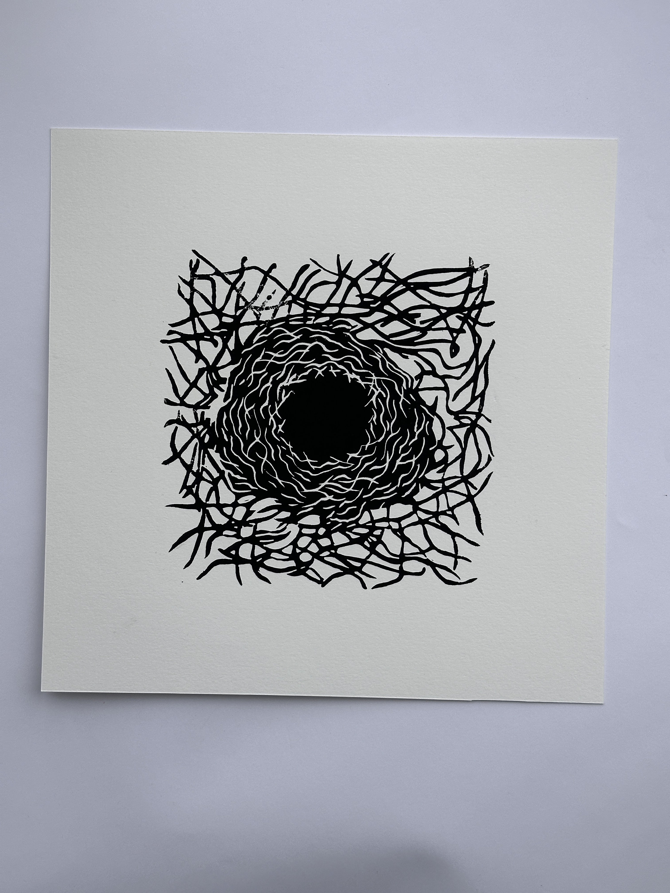 Lino Cut, Lino Print, Decor, Lino Ink, Wood Cut, Mystical, , the Nest ...