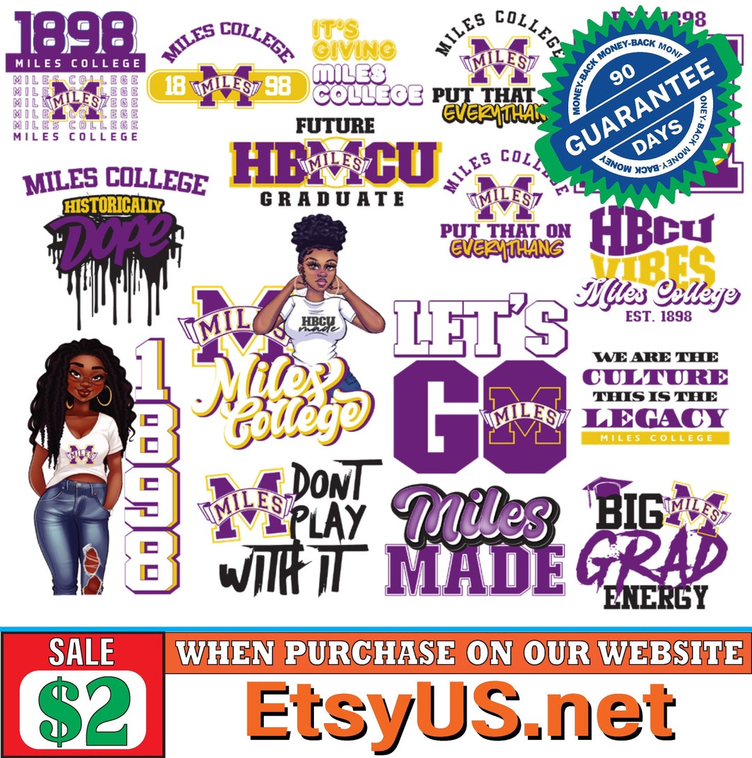 Hbcu Svg Collection Featuring Miles College & New Hbcu 2023 Designs - Etsy