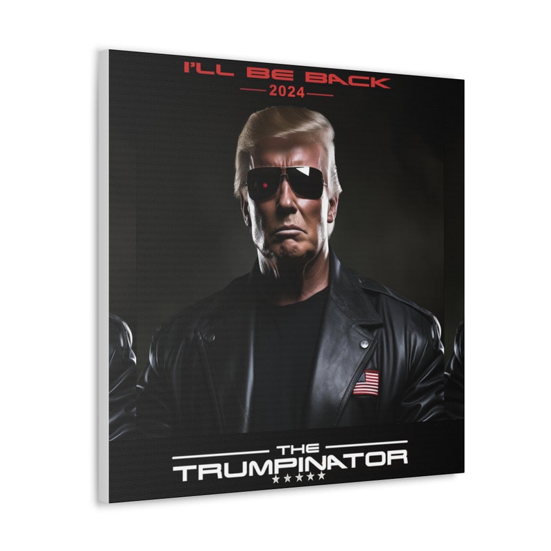 Donald Trump Trumpinator I'll Be Back Canvas Gallery Wraps - Etsy